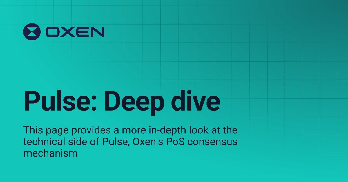 Pulse: Deep dive | Oxen Docs