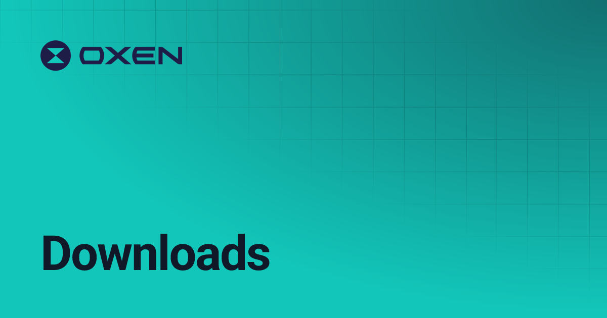 Downloads | Oxen Docs