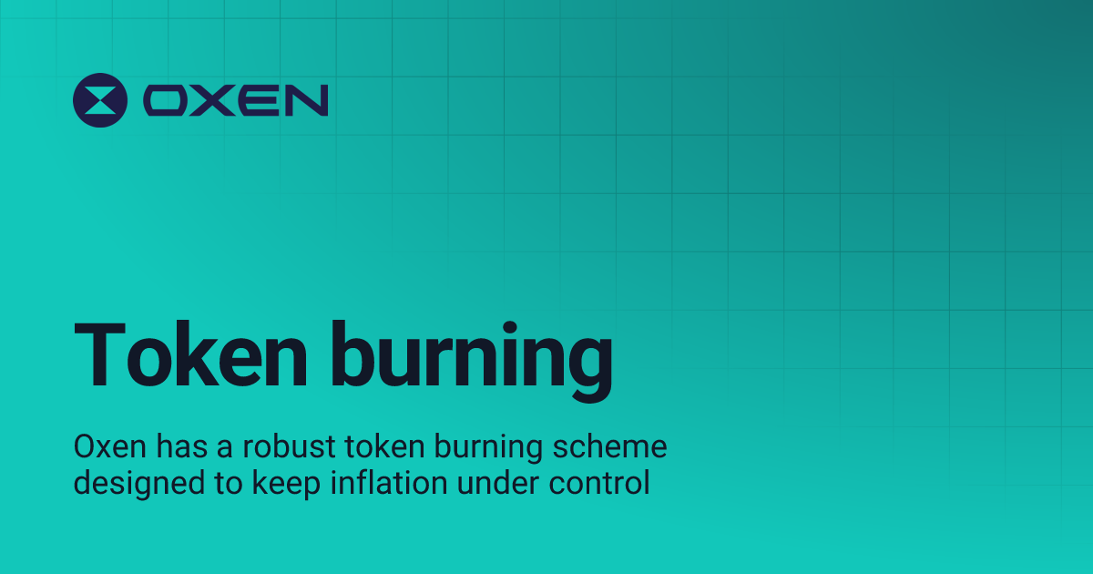 Token burning | Oxen Docs